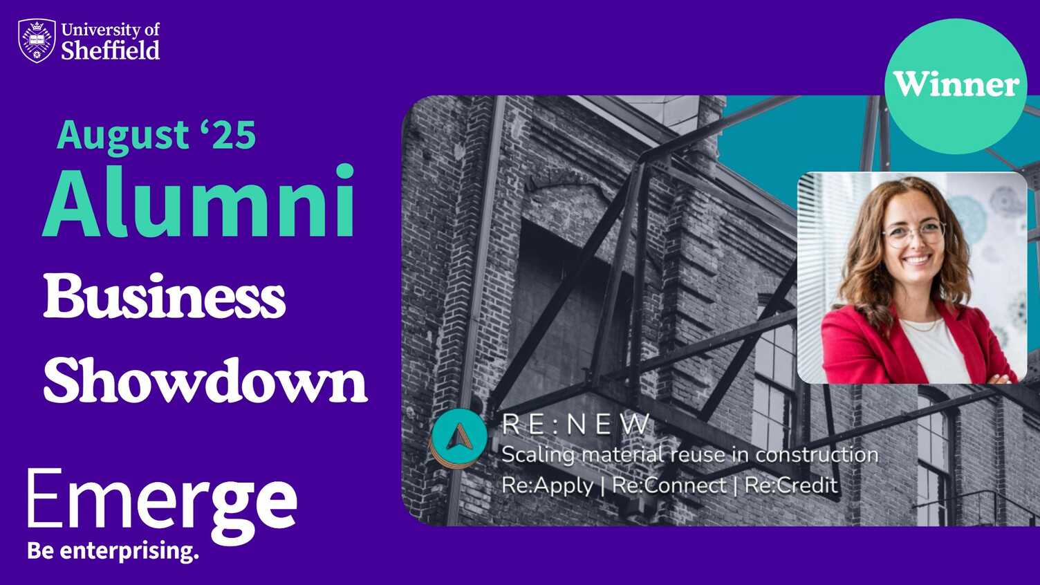 Building material reuse platform wins first Emerge alumni business prize | Alumni | The ...